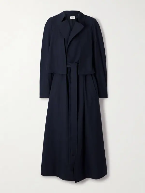 FFORME Lennox Belted Pleated Trench Coat