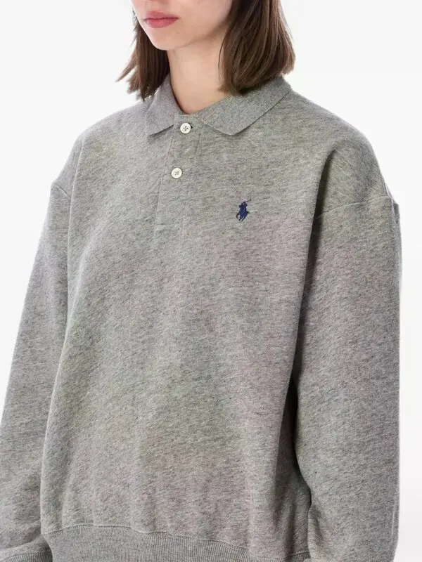 Polo Ralph Lauren Long Sleeve Polo Shirt - Grey