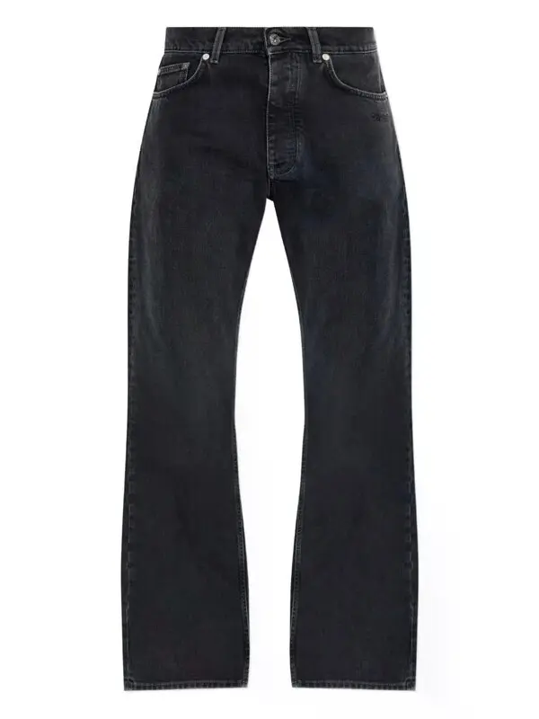 Off-White Logo Embroidered Jeans