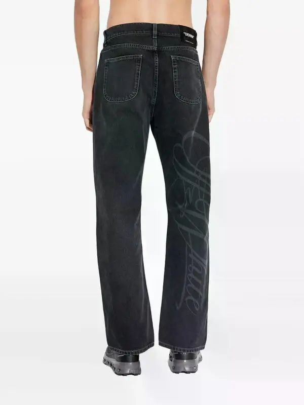 Off-White Logo Embroidered Jeans