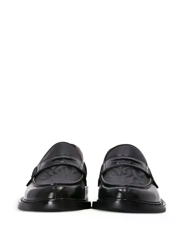 Filling Pieces Leather Loafers With Embossed Detail