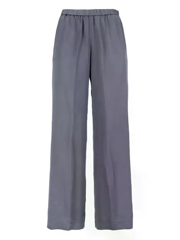 Aspesi Elasticated Waistband Wide Leg Trousers - Grey