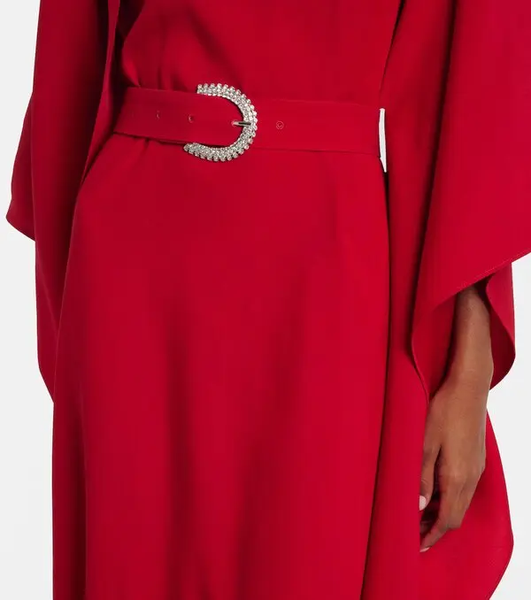 TALLER MARMO La Luna Crepe Cady Kaftan - Red