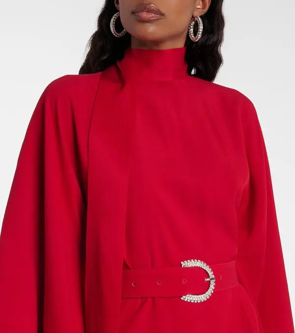 TALLER MARMO La Luna Crepe Cady Kaftan - Red
