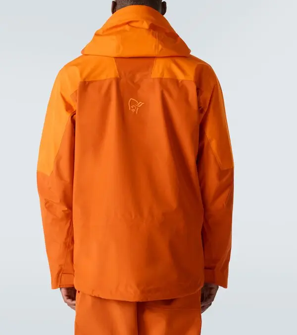 NORRONA Lofoten Hooded Ski Jacket - Orange