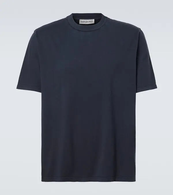 Our Legacy Box Cotton Jersey T-shirt - Blue