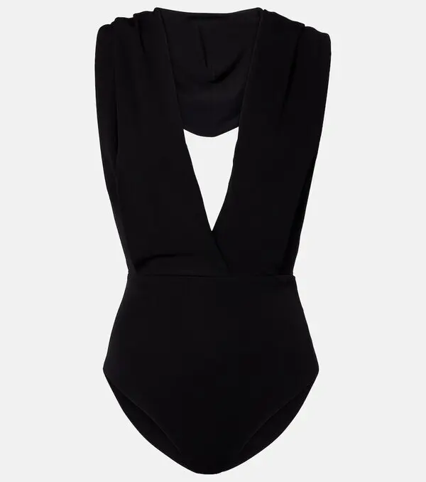 Balmain Hooded Jersey Bodysuit
