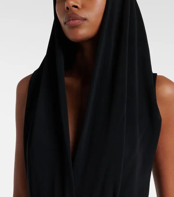 Balmain Hooded Jersey Bodysuit