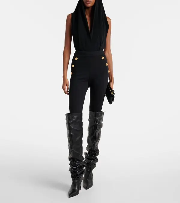 Balmain Hooded Jersey Bodysuit