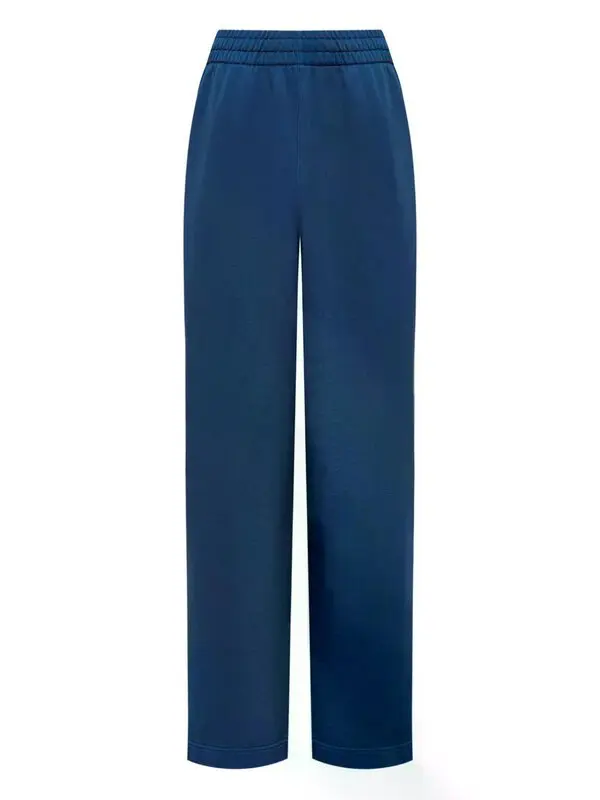 12 STOREEZ Garment-dyed Drawstring Sweatpants - Blue