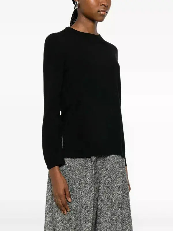 BARBA NAPOLI Round Neck Ribbed-knit Jumper