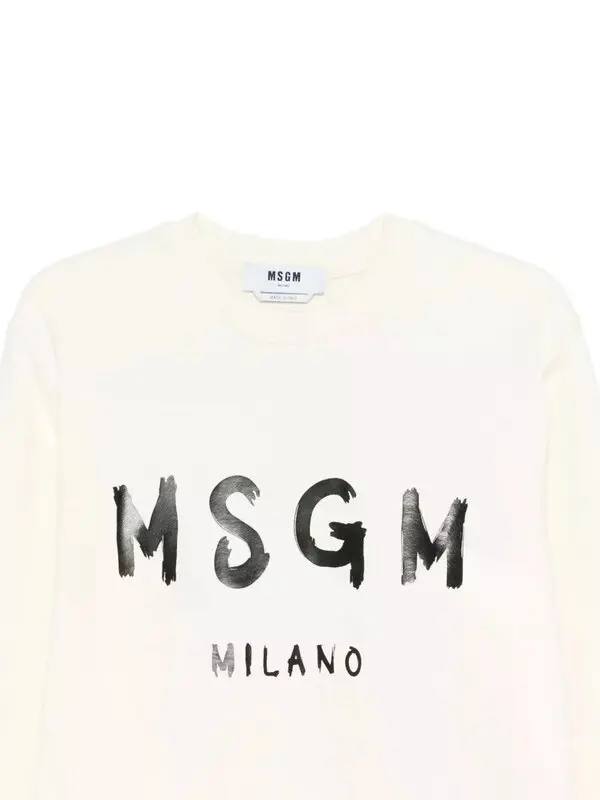 MSGM Logo-print Sweatshirt - White
