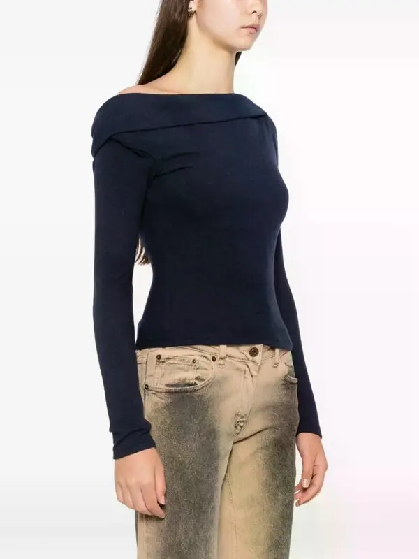 REFORMATION Ello Top Long Sleeve Cropped