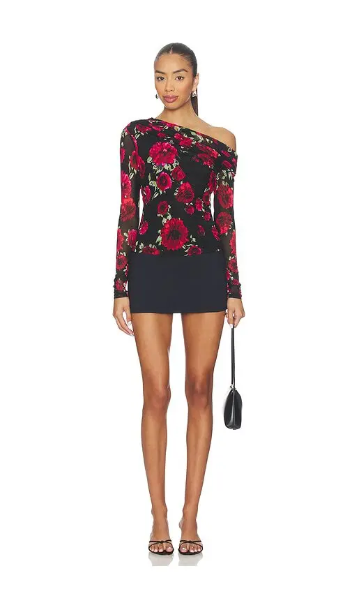 AFRM Barry Long Sleeve Top - Black