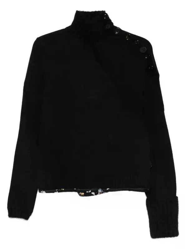 Undercover Cashmere Jumper With Ribbed Trim