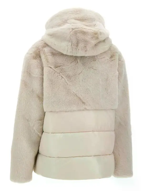 BLAUER. Faux Fur Quilted Jacket