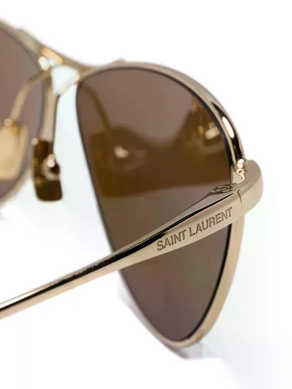 Saint Laurent Aviator Sunglasses - Gold