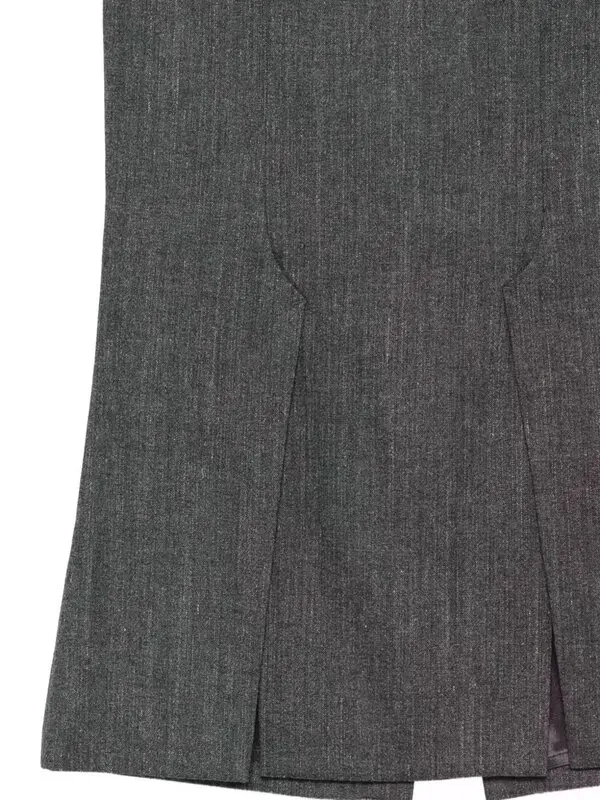 Seventy Flared Midi Skirt With Split Detail