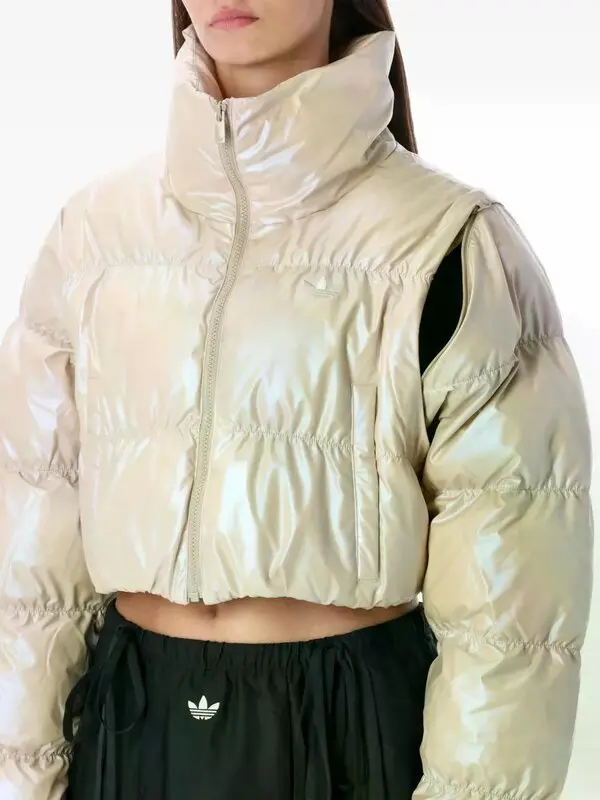 Adidas Padded High Neck Zip Up Jacket