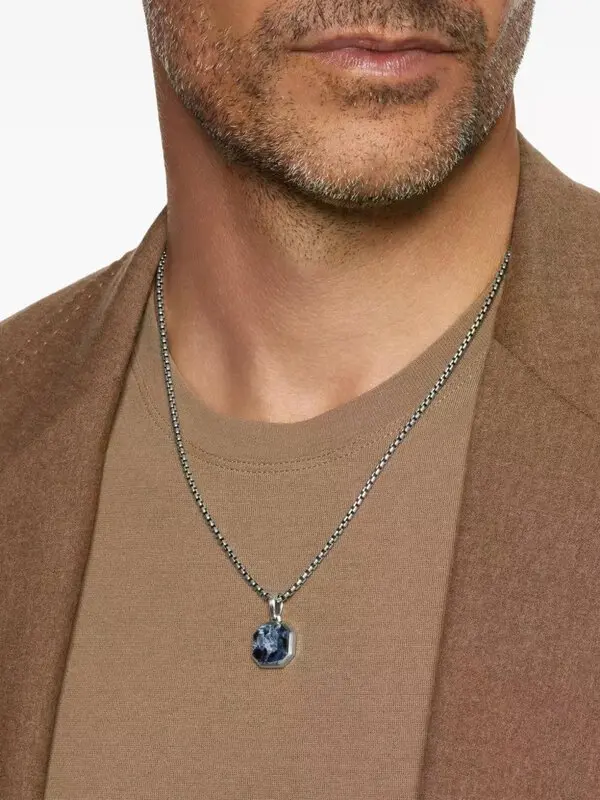 David Yurman Sterling Pietersite Amulet Pendant - Silver