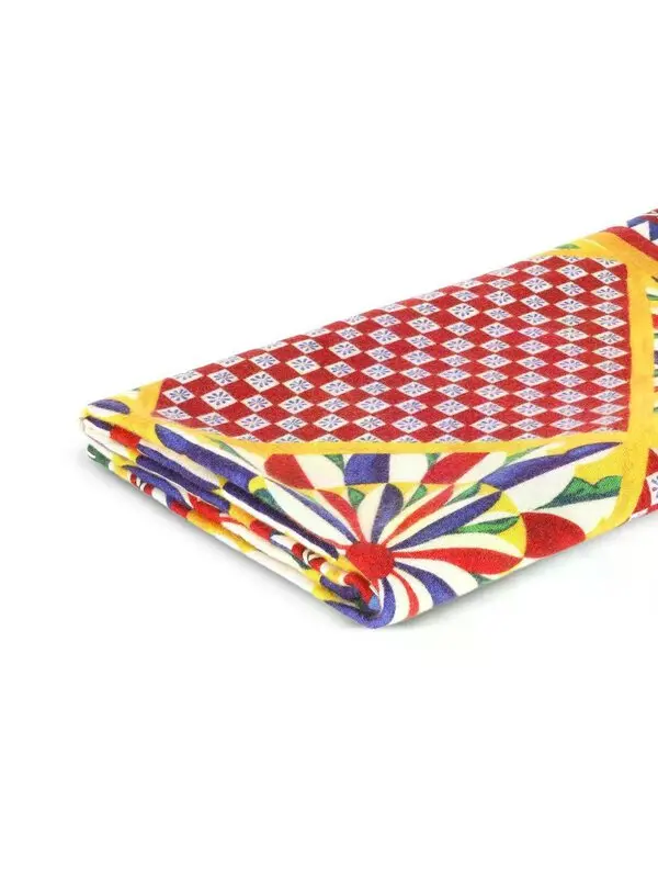 Dolce & Gabbana Patterned Blanket - Red