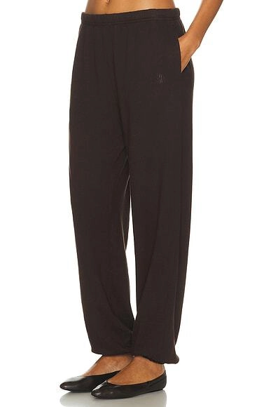Eterne Boyfriend Lightweight French Terry Pocket Sweatpant - Espresso