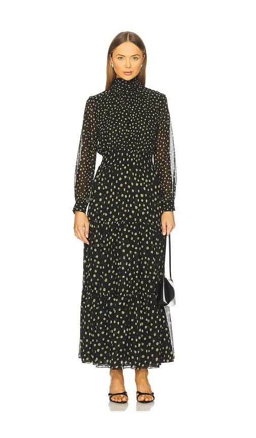 Misa Daphne Maxi Dress - Black