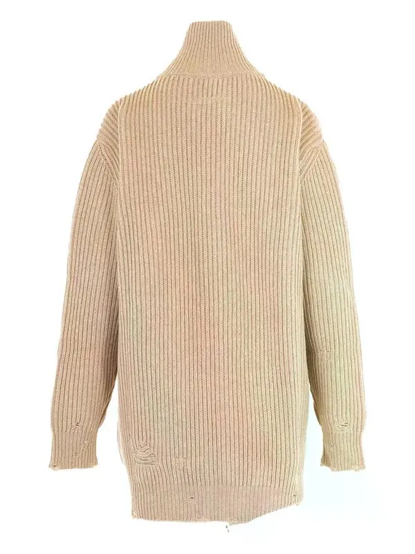 MAISON MARGIELA Zip-up Ribbed Cardigan