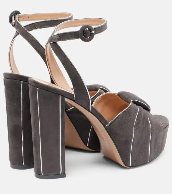 GIANVITO ROSSI Platform Sandals - Grey