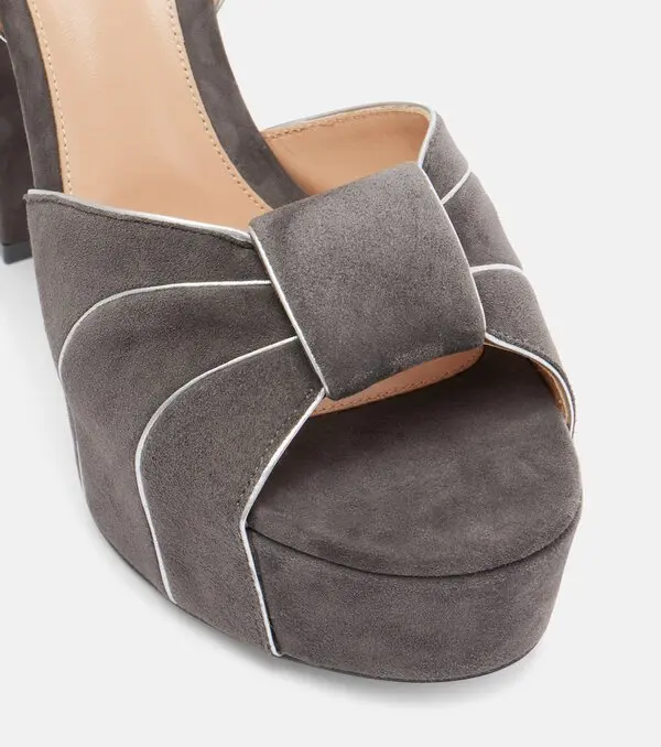 GIANVITO ROSSI Platform Sandals - Grey