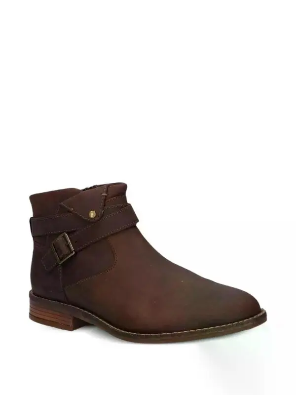 Clarks Brean Ankle Boots With Side Zip And Buckle Detail