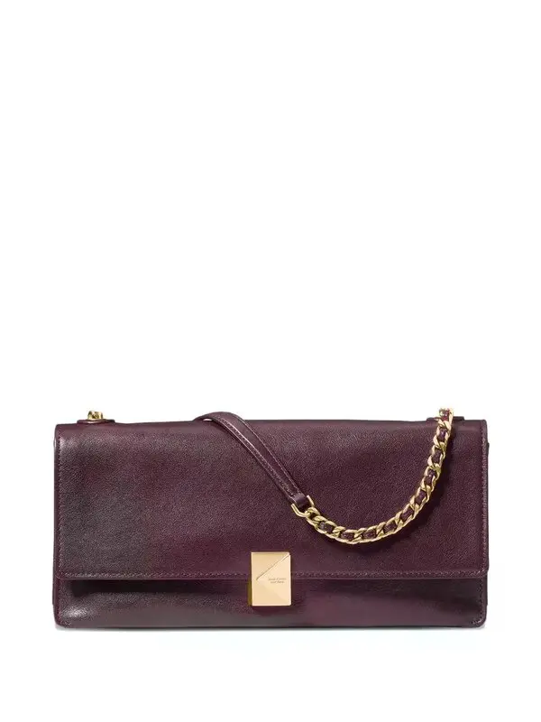 Kate Spade New York Deco Soft Leather Shoulder Bag - Purple