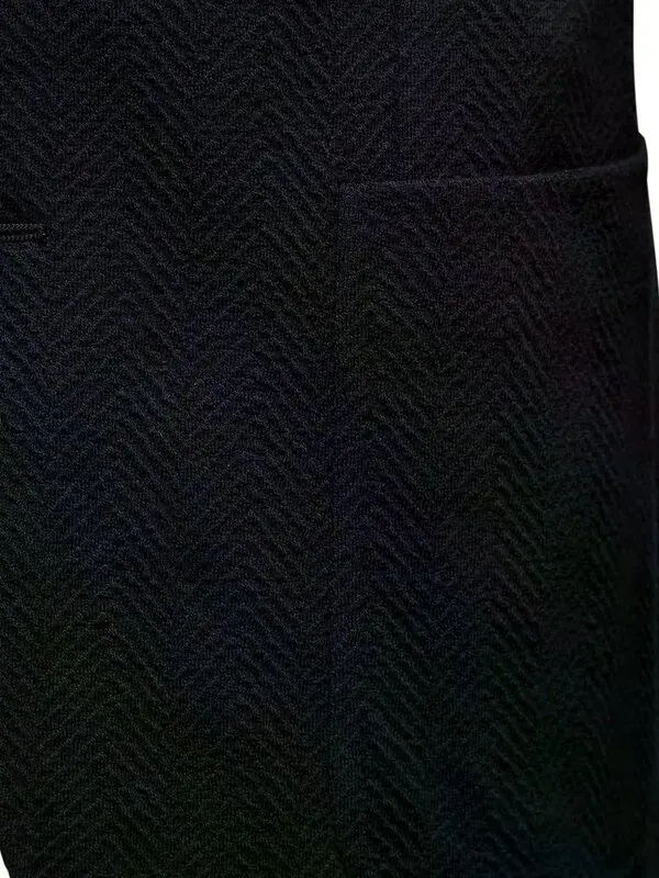 Tagliatore Herringbone Single-breasted Blazer - Blue