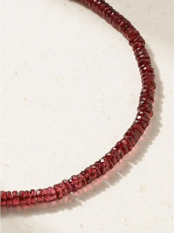 Jia Jia Faceted Garnet Bead Necklace