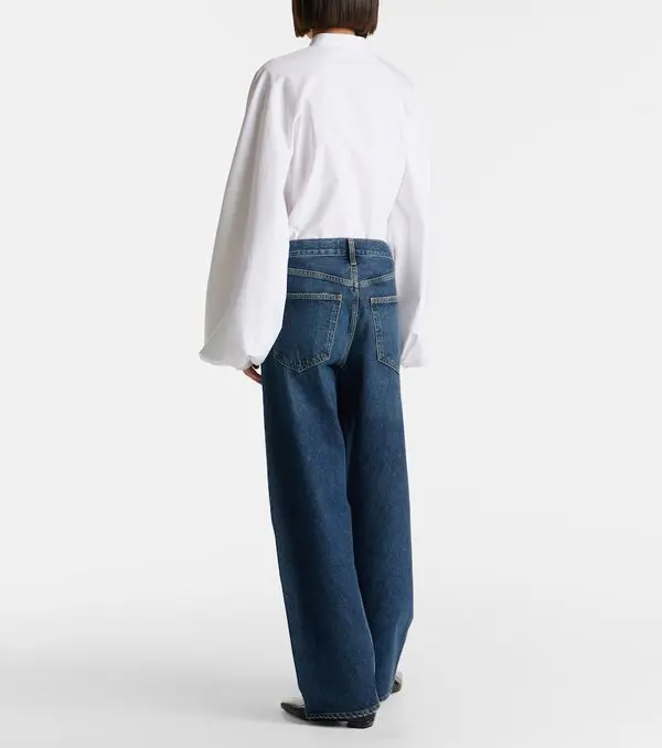 AGOLDE Twist Mid-rise Wide-leg Jeans
