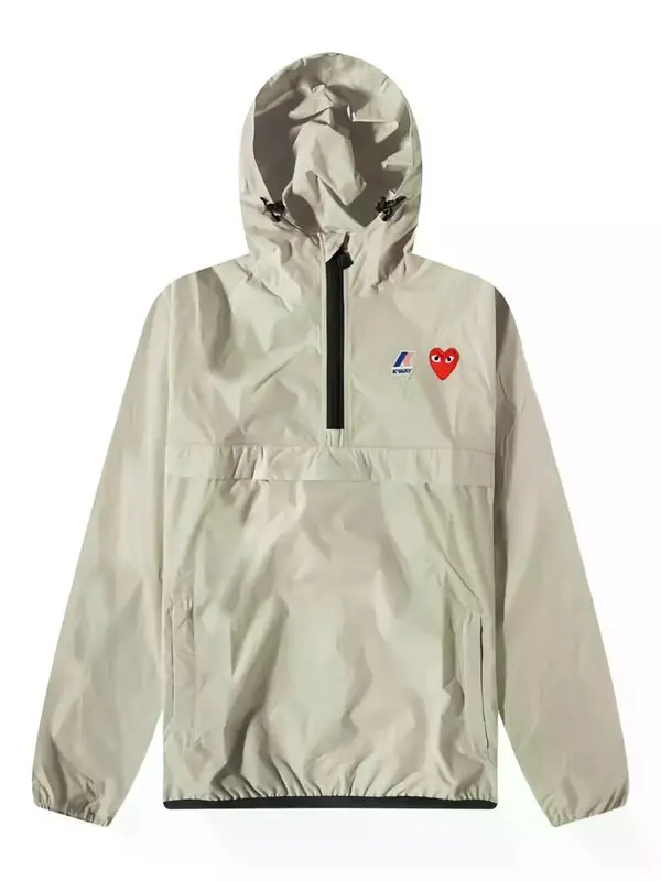 Play Comme Des Garcon X K-way Half-zip Hooded Jacket