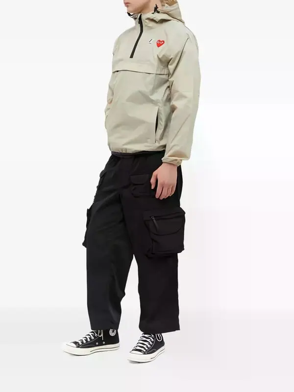Play Comme Des Garcon X K-way Half-zip Hooded Jacket