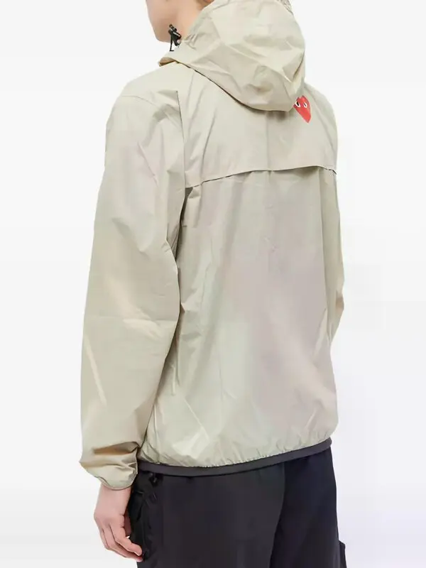 Play Comme Des Garcon X K-way Half-zip Hooded Jacket