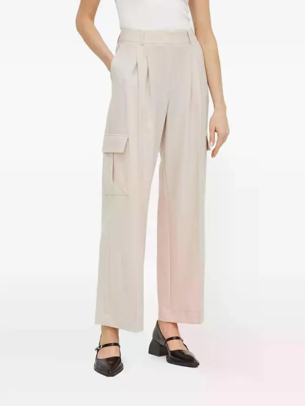 HERSKIND Beige Cargo Pocket Wide Leg Trousers - Neutrals