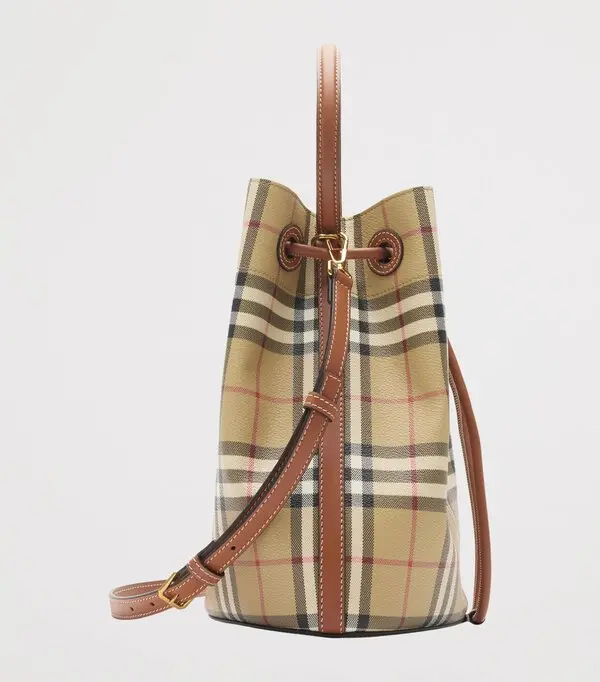 Burberry Small Check Bucket Bag