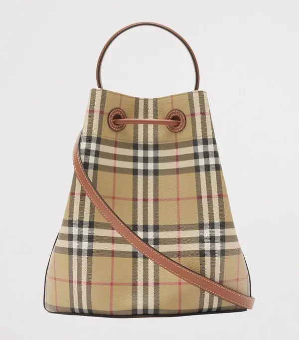 Burberry Small Check Bucket Bag