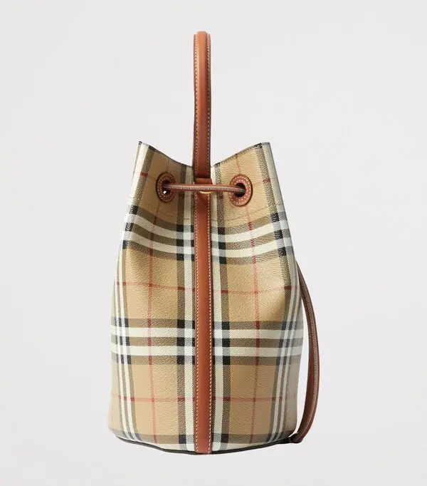 Burberry Check Monogram Bucket Bag