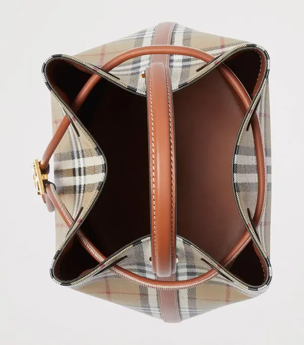 Burberry Check Monogram Bucket Bag