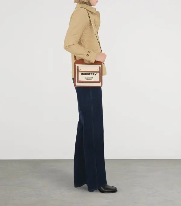 Burberry Mini Canvas Pocket Bag
