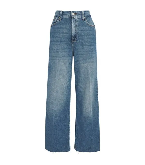 Good American Good Skate Cropped Wide-leg Jeans - Blue