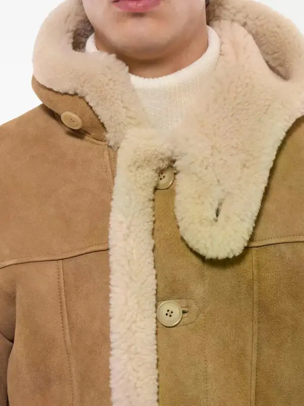 FURSAC Hooded Shearling Coat