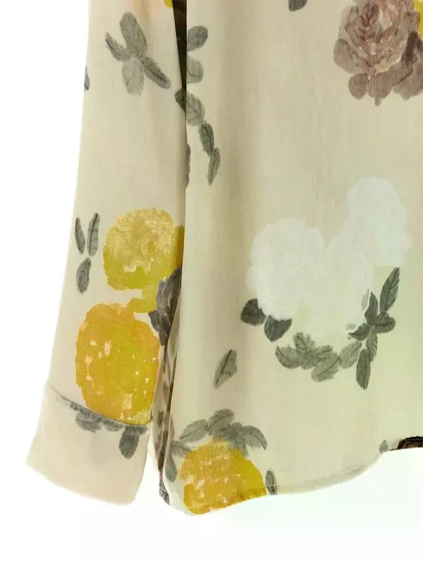 Bernadette Floral Print Silk Shirt