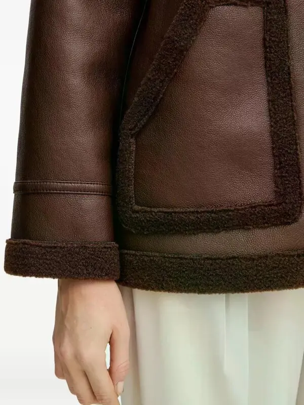 SILVIAN HEACH Buckle-detail Leather Jacket