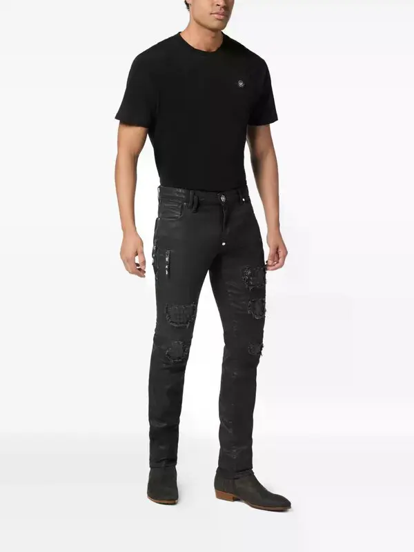 Philipp Plein Distressed Slim-fit Jeans