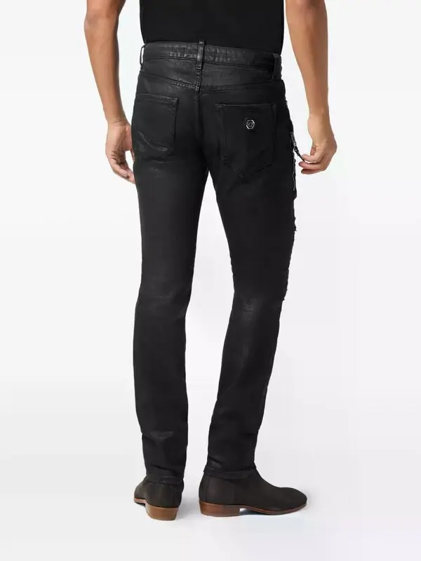 Philipp Plein Distressed Slim-fit Jeans